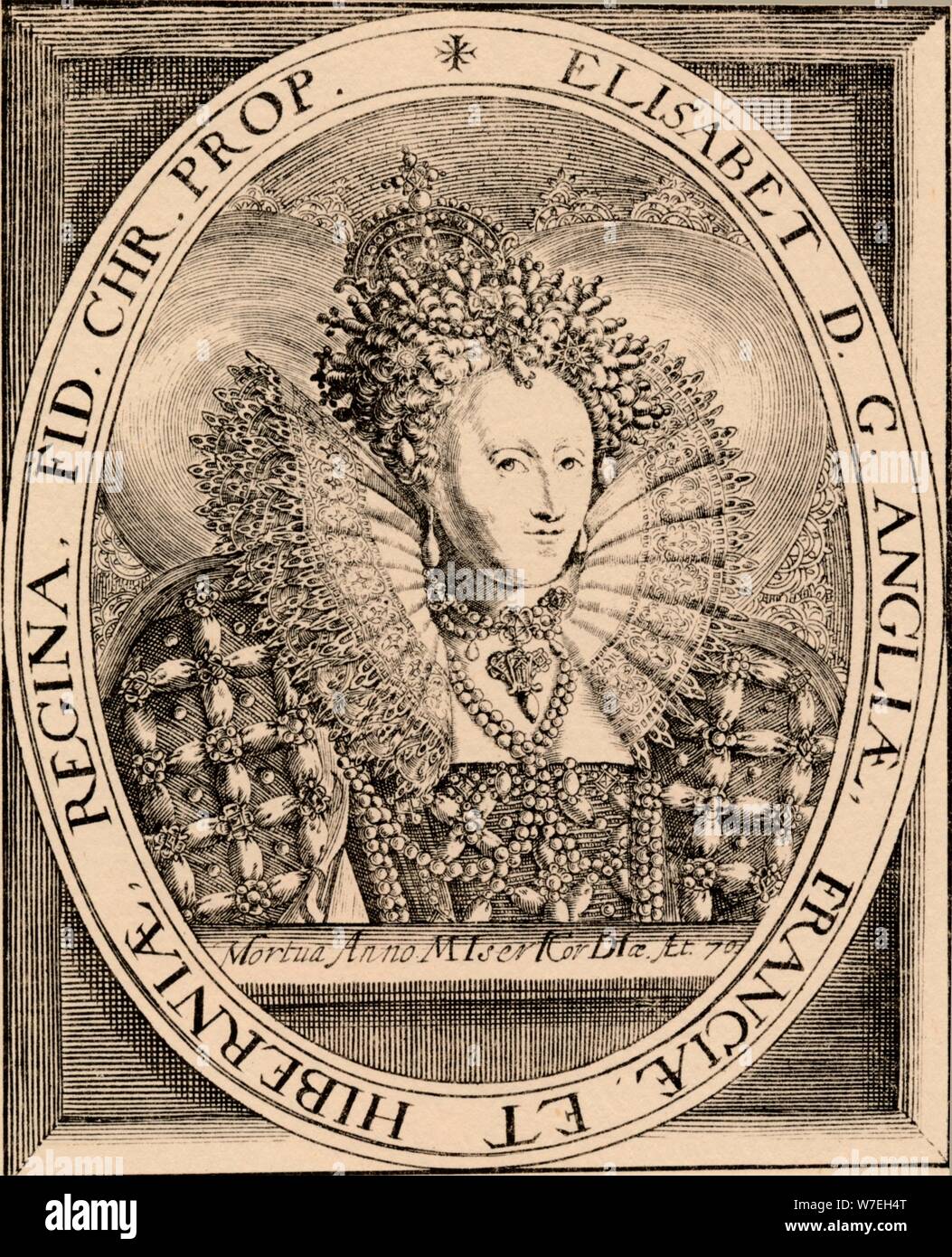 Elizabeth I (1533-1603), Queen of England and Ireland, 1889. Artist ...
