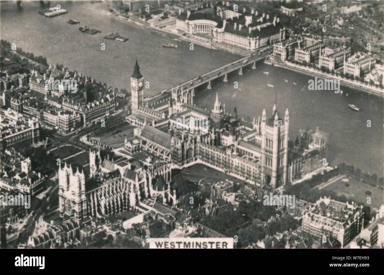 Aerial view of Westminster, 1939. Artist: Unknown Stock Photo - Alamy