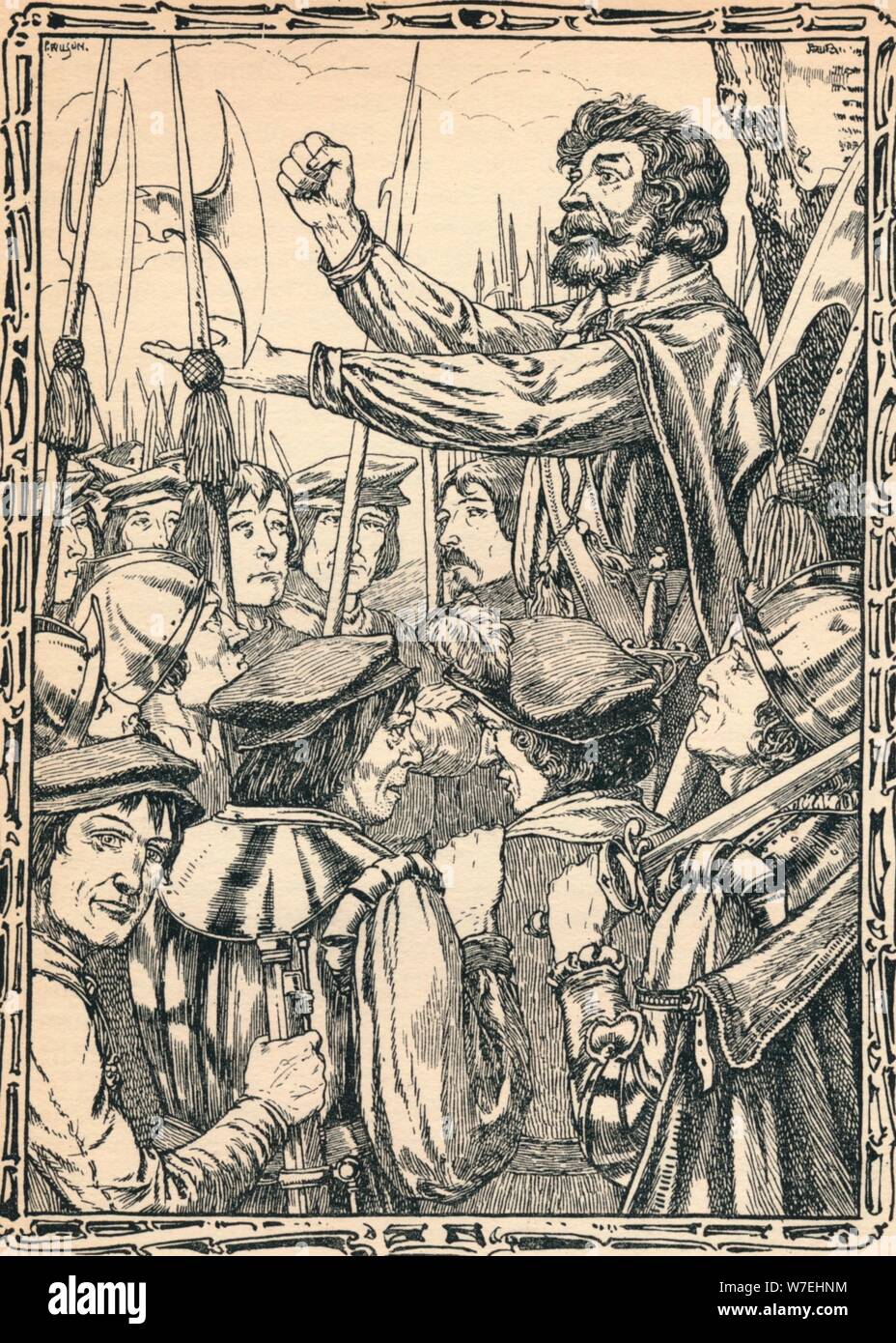 Ket The Tenner Addressing His Followers, 1902. Artist: Patten Wilson ...