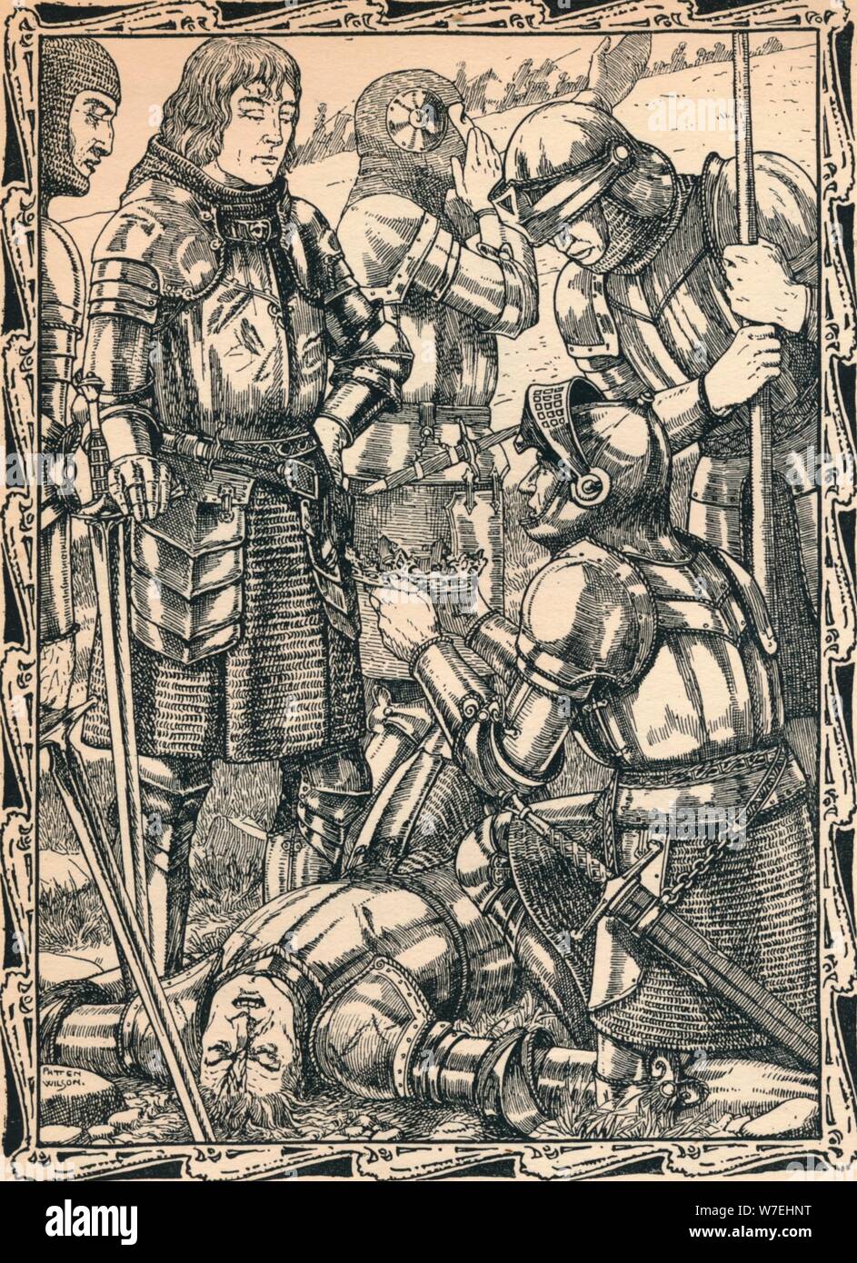 Richmond at Bosworth, 1902. Artist: Patten Wilson Stock Photo - Alamy