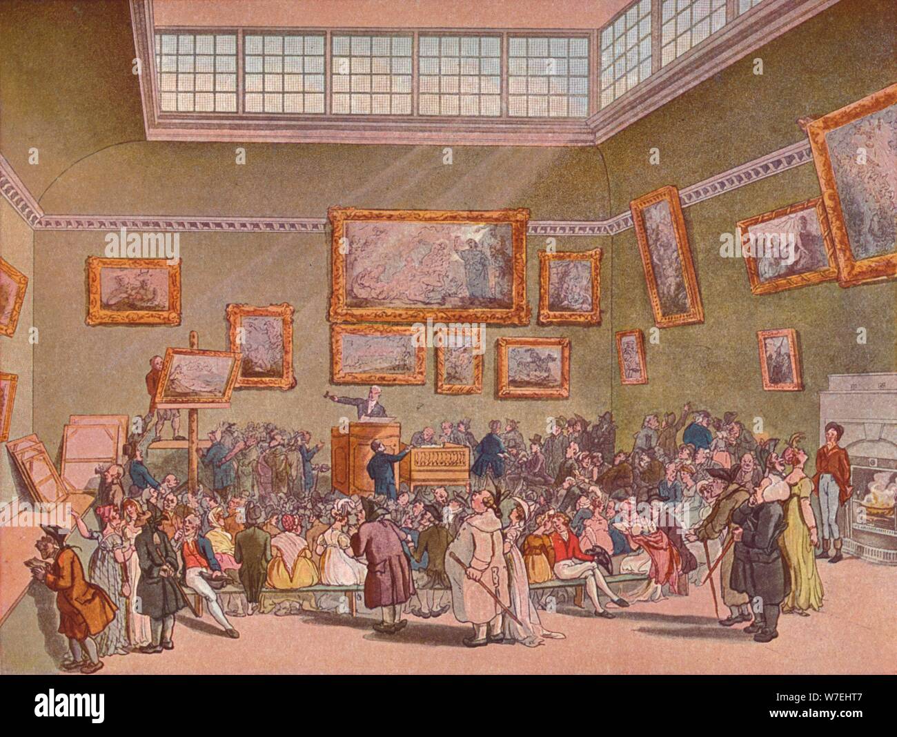 Auction room illustration 18th century hi-res stock photography and ...