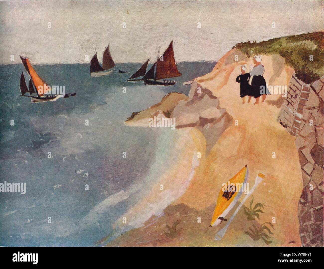 Seascape, Treboul, c1929, (1938). Artist: Christopher Wood Stock Photo ...