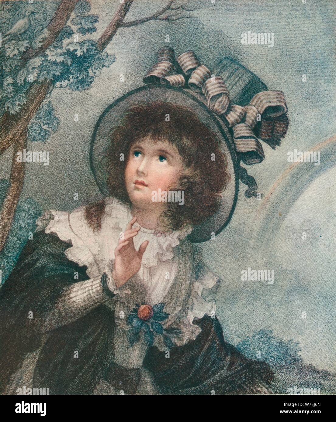 Engraving by francesco bartolozzi engraving hi-res stock photography ...