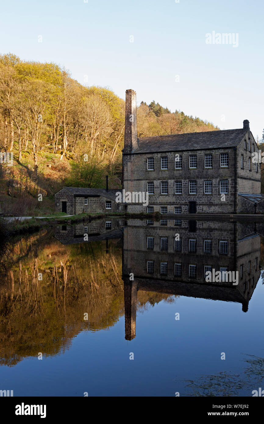 Gibson Mill at Hardcastle Crags near Hebden Bridge, West Yorkshire ...