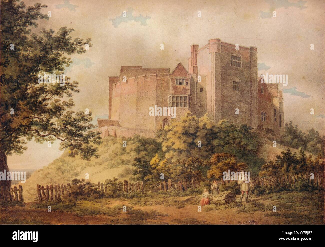 Tamworth Castle, 1799, (1922). Artist: Richard Thomas Underwood Stock ...
