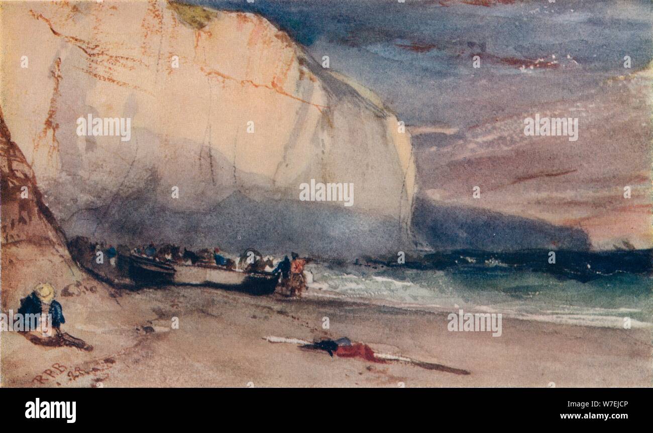 The Undercliff, 1828, (1924). Artist: Richard Parkes Bonington Stock ...