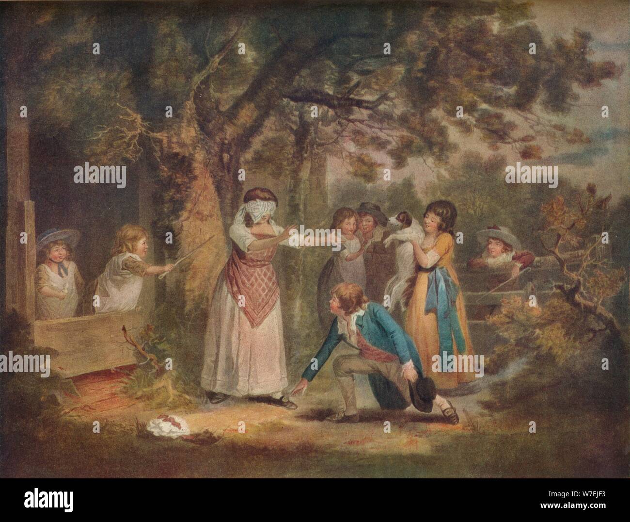 Blind Man's Buff, 1788, (1917). Artist: William Ward Stock Photo - Alamy