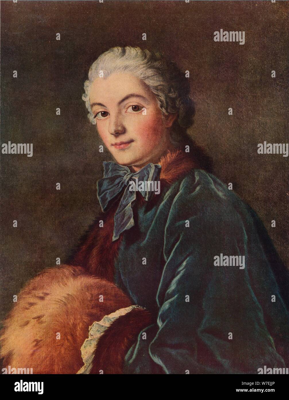 Young Lady with a Muff, c1750, (1938). Artist: François Boucher Stock ...