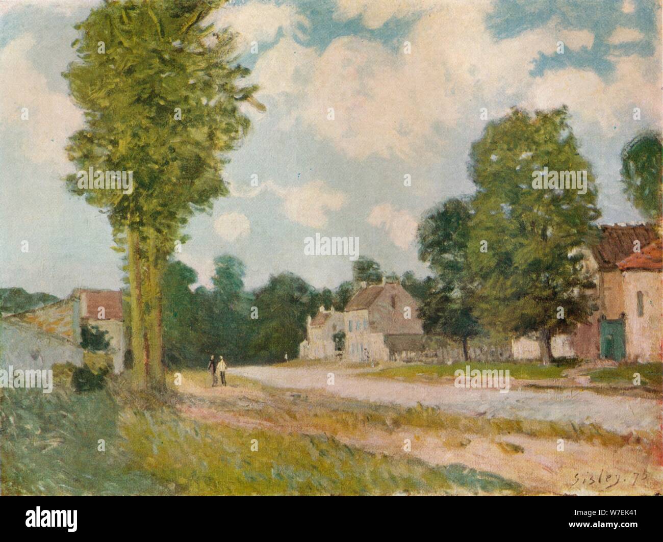La Route de Versailles, 19th century, (1929). Artist: Alfred Sisley ...