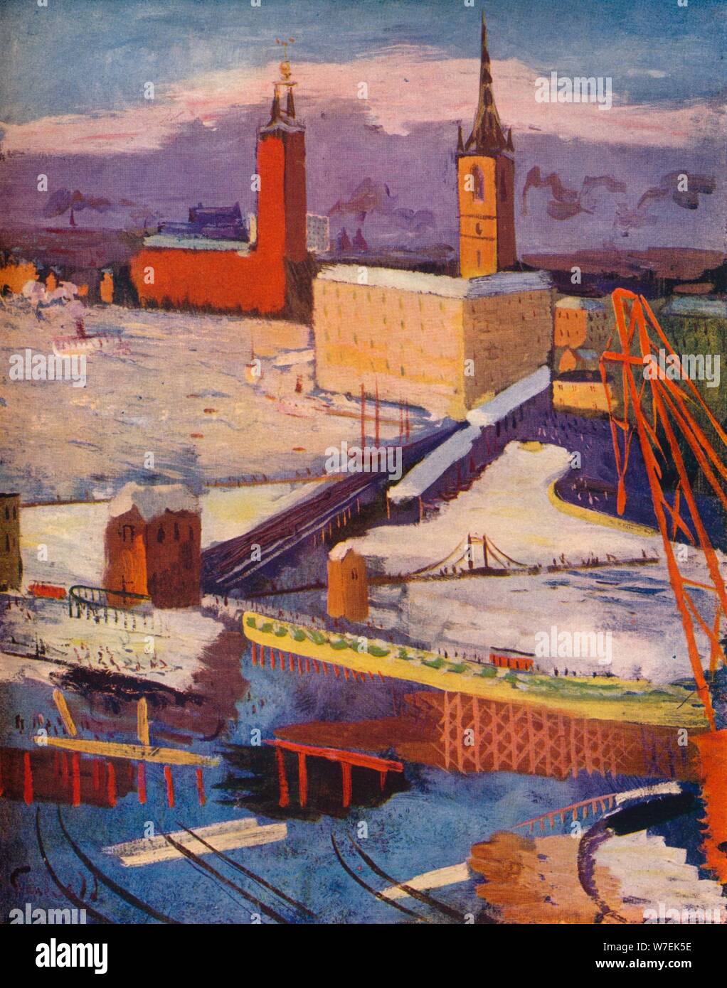 'Stockholm', c1933 (1935). Artist: Isaac Grunewald Stock Photo - Alamy