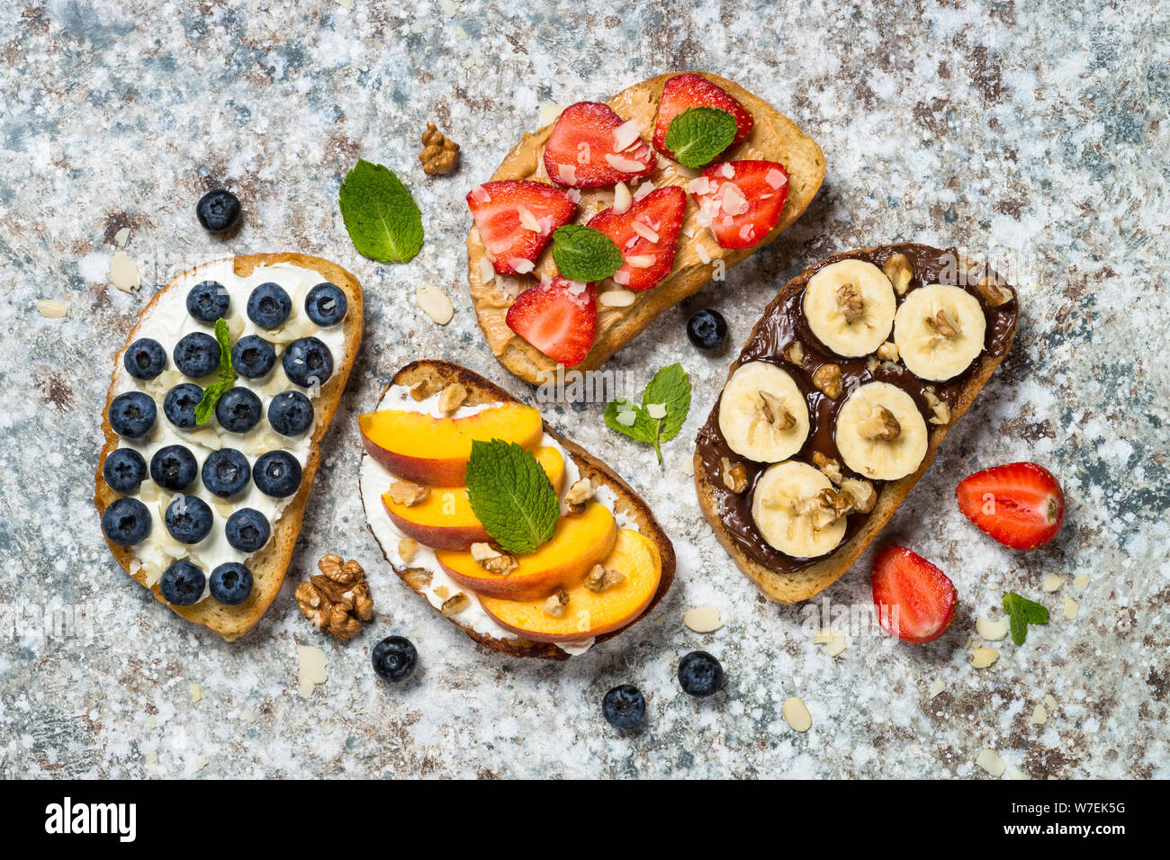 Chocolate cheese sandwich berries hi-res stock photography and images ...