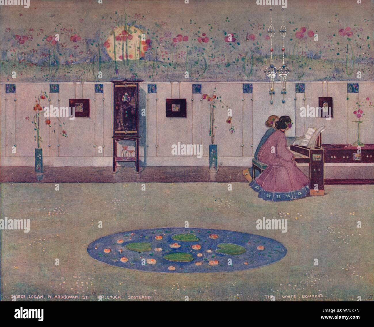 'The White Boudoir', c1905. Artist: George Logan Stock Photo - Alamy
