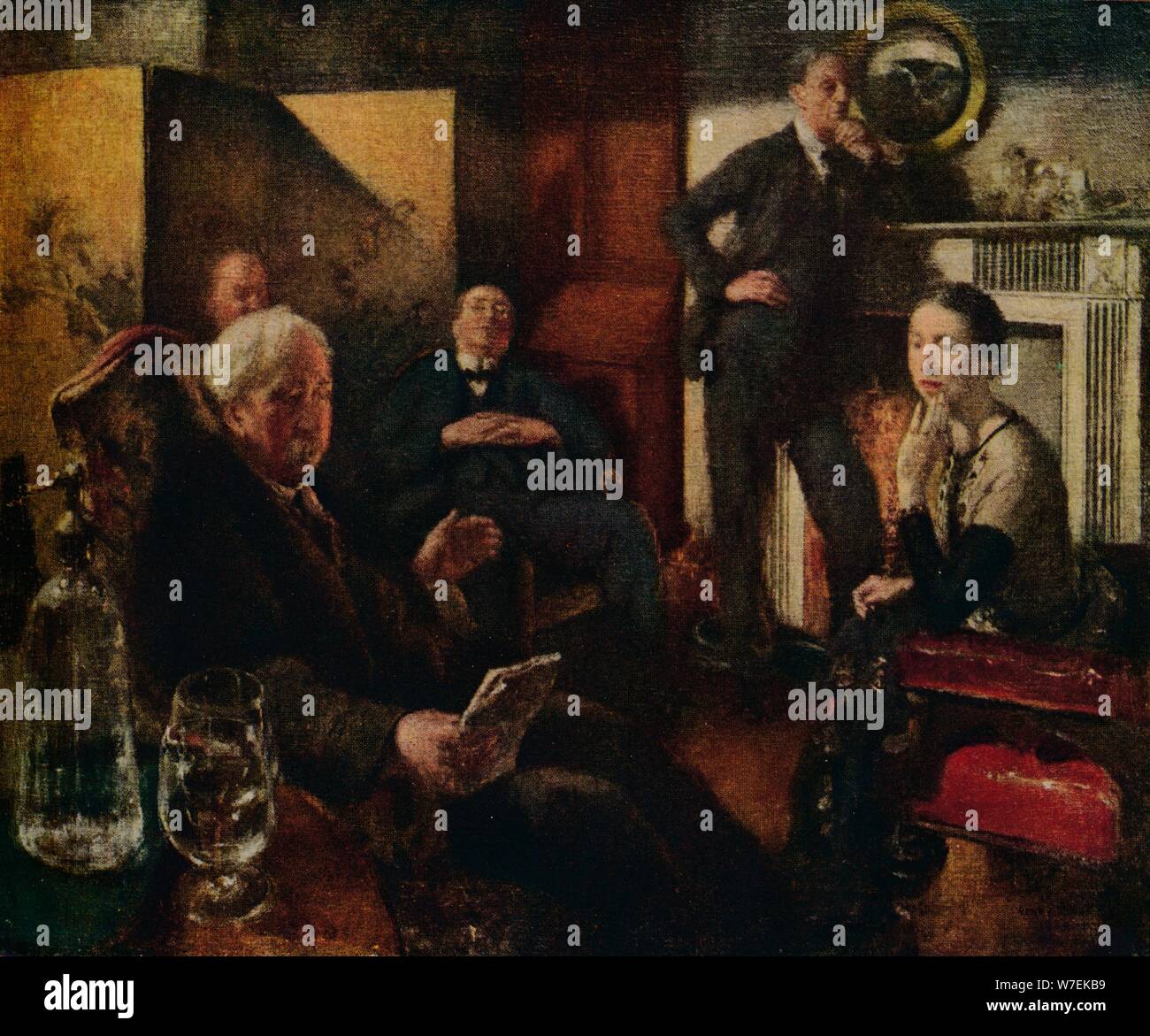 'Saturday Night in the Vale', 1928-9. Artist: Henry Tonks Stock Photo ...