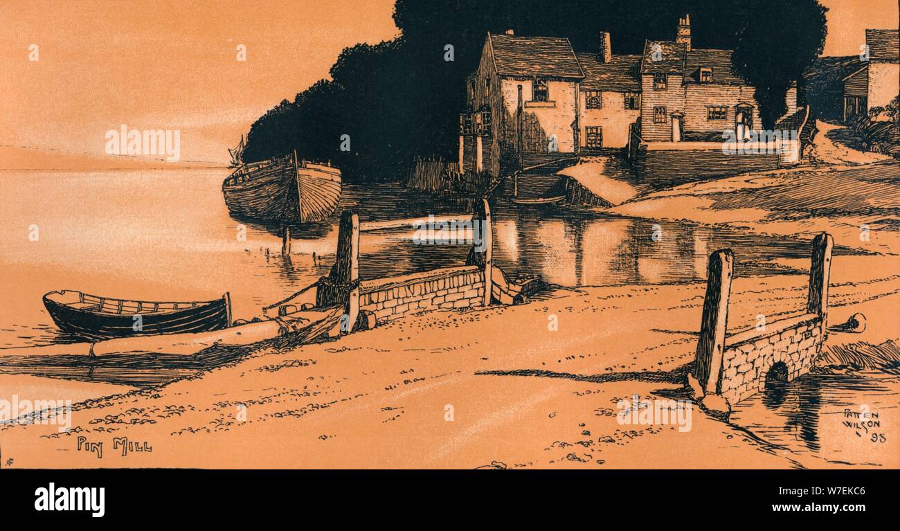 'Pin Mill', 1895. Artist: Patten Wilson Stock Photo - Alamy