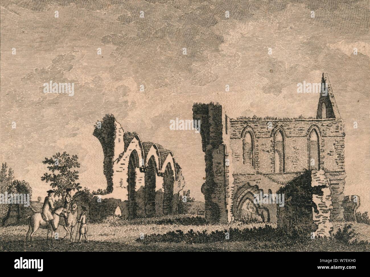 Newark Priory, Surrey, England, 1716 Stock Photo - Alamy