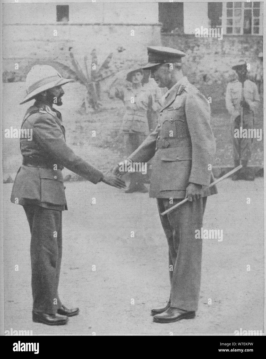 'Haile Selassie and General Cunningham', 1941. Artist: Unknown Stock ...