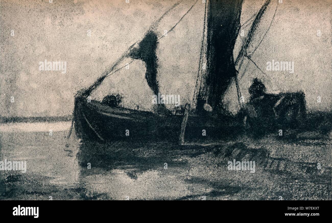 'Loading the Barge', c19th century. Artist: Frank Mura Stock Photo - Alamy