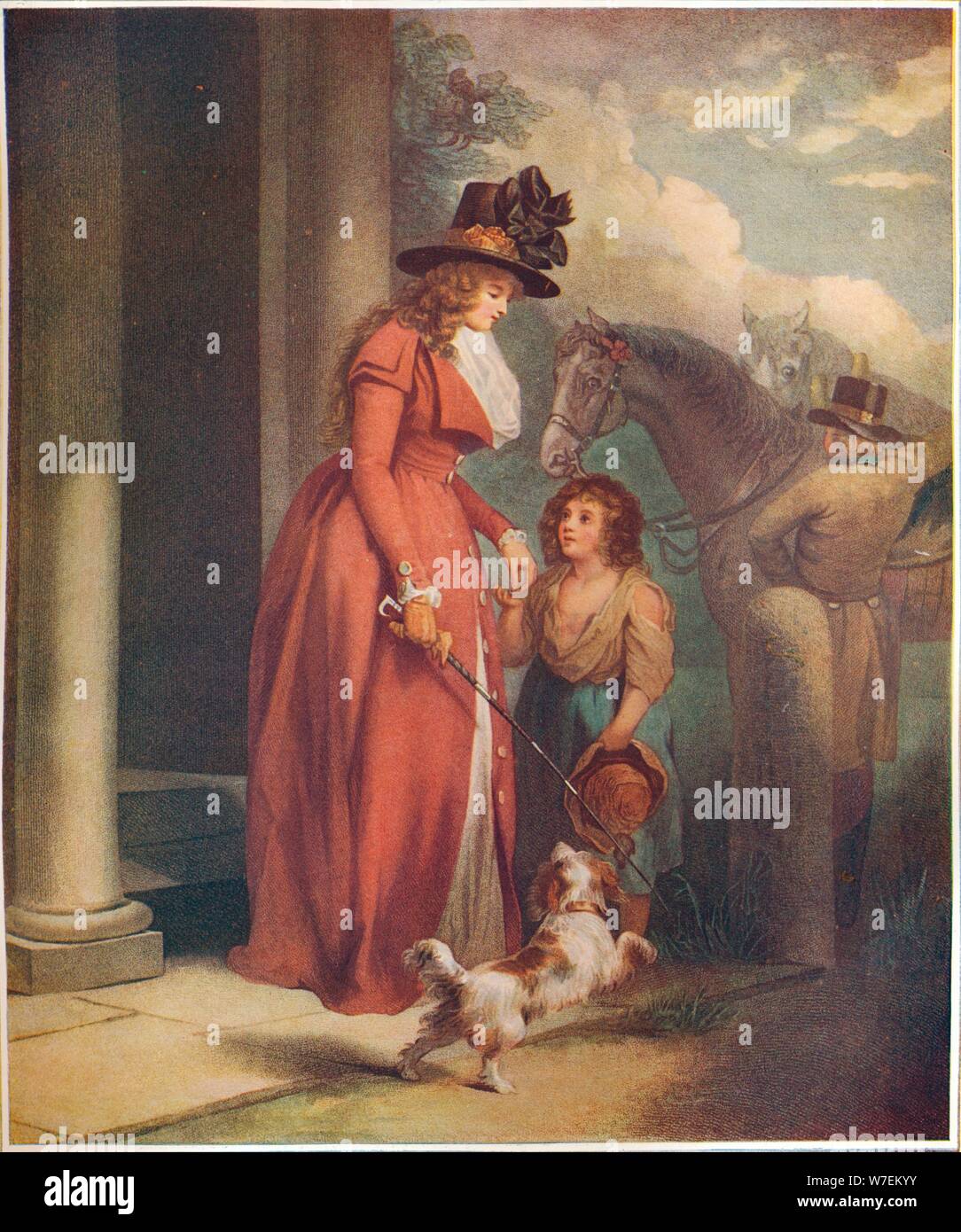 'The Squire's Door', 1790. Artists: Benjamin Duterrau, JT Herbert Baily ...