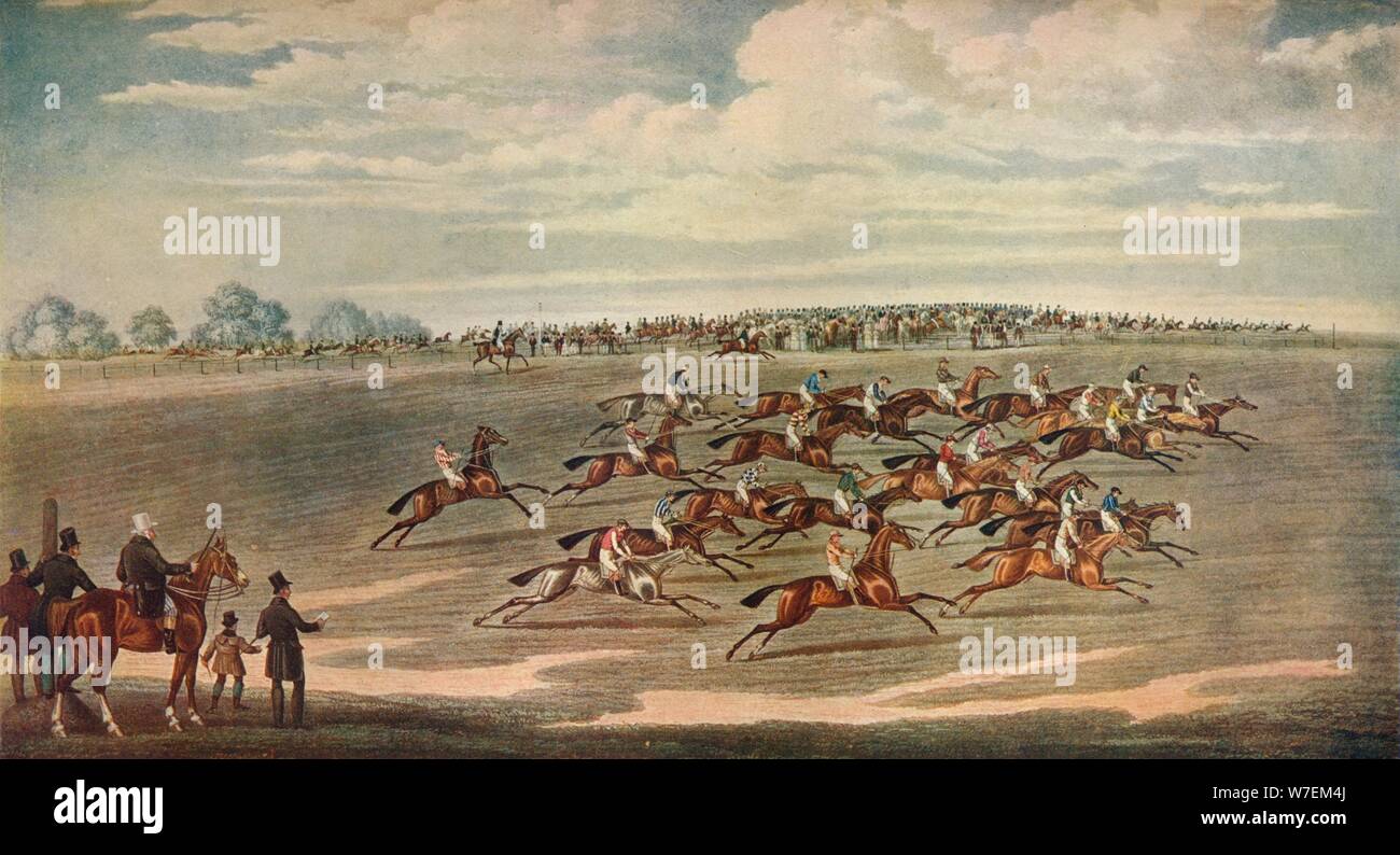 'Epsom Races', 19th century. Artist: Smart & Hunt Stock Photo - Alamy