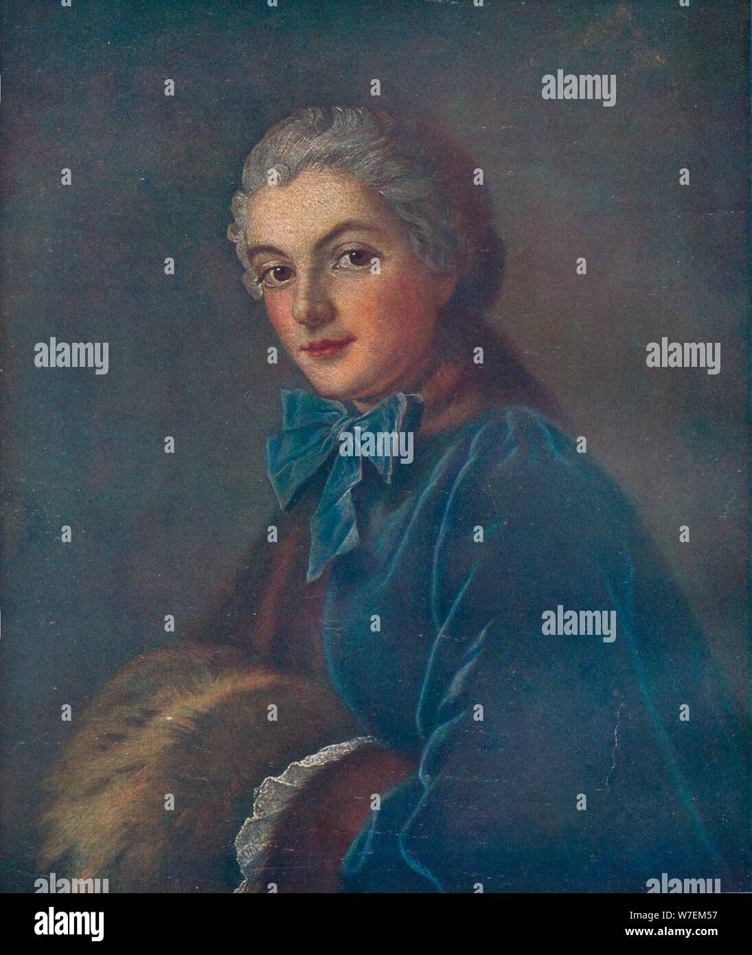 'Portrait of a Young Woman', 18th century. Artist: Francois Boucher ...