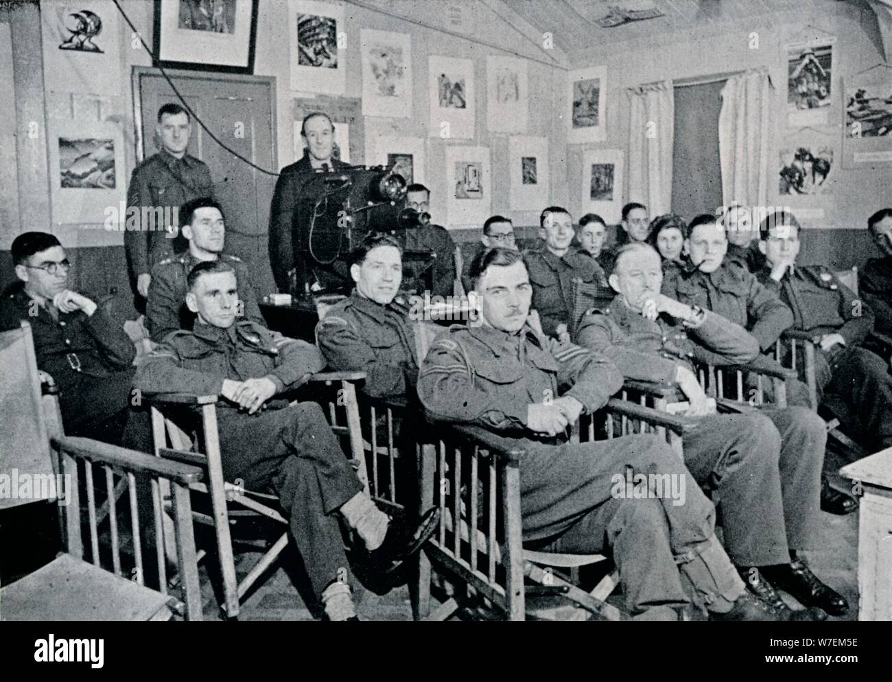 'Army Art Group: Adrian Hill, R.B.A., R.O.I., lecturing on The Art and ...