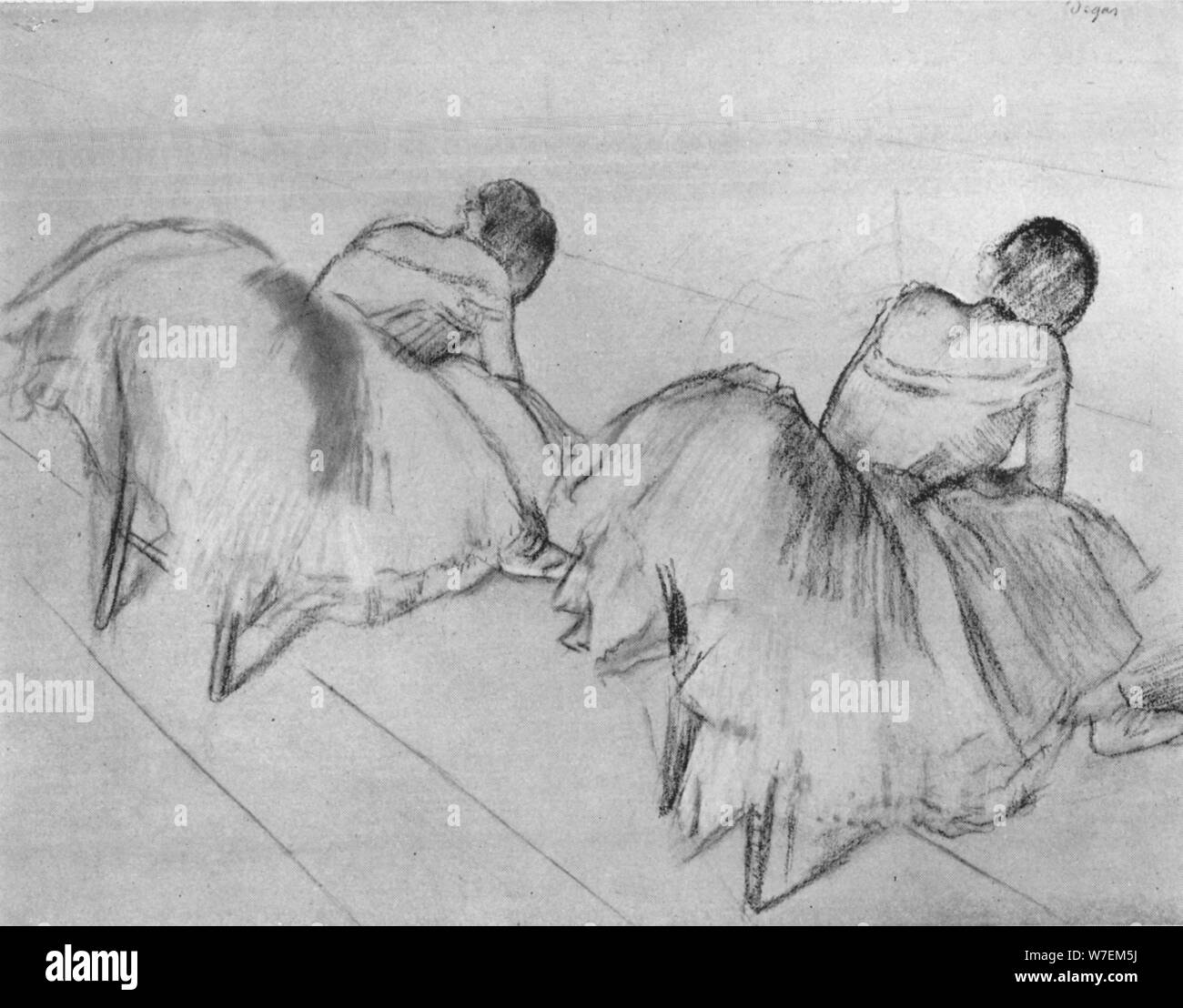 Ballet dancers degas Black and White Stock Photos & Images - Alamy