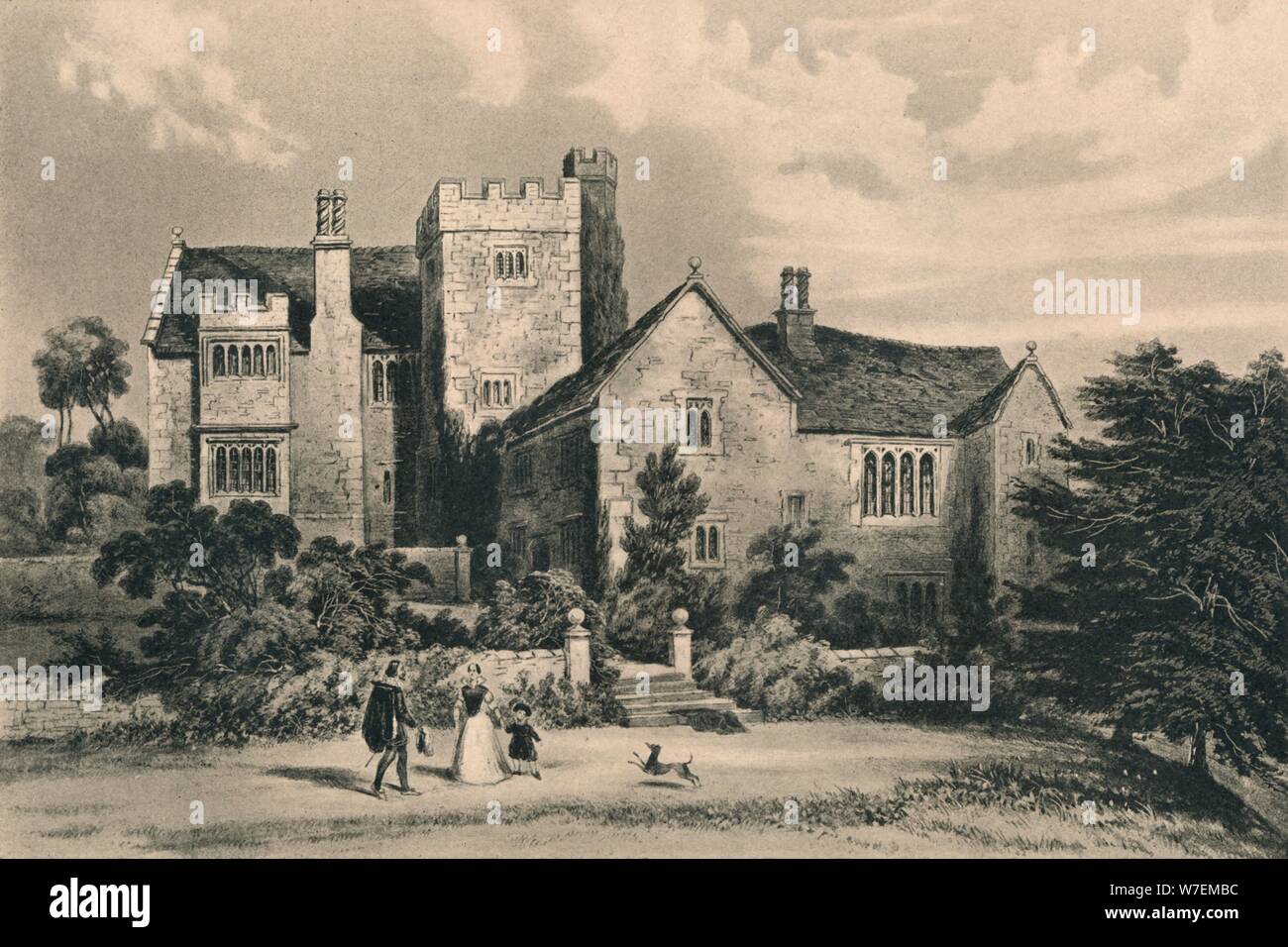 Throwley Hall, Staffordshire, 1915. Artist: Unknown Stock Photo - Alamy