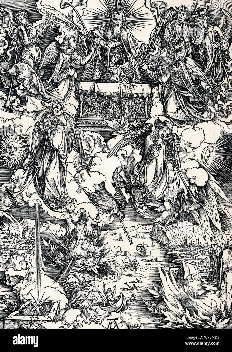 Seven angels of the apocalypse hi-res stock photography and images - Alamy