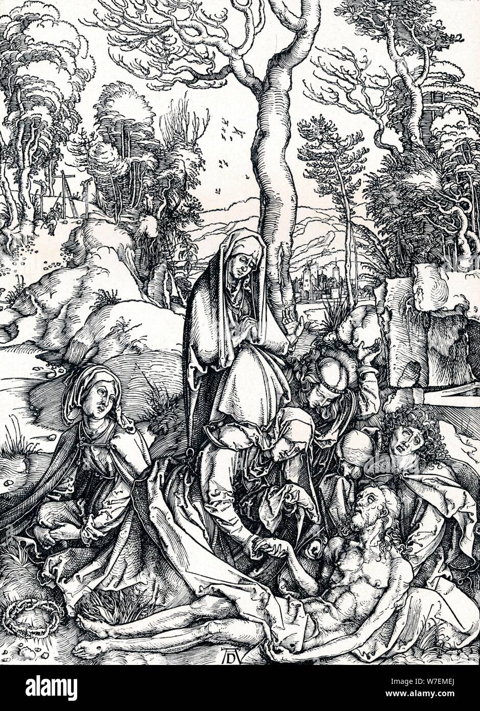 'The Lamentation for Christ', 1498 (1906). Artist: Albrecht Durer Stock ...
