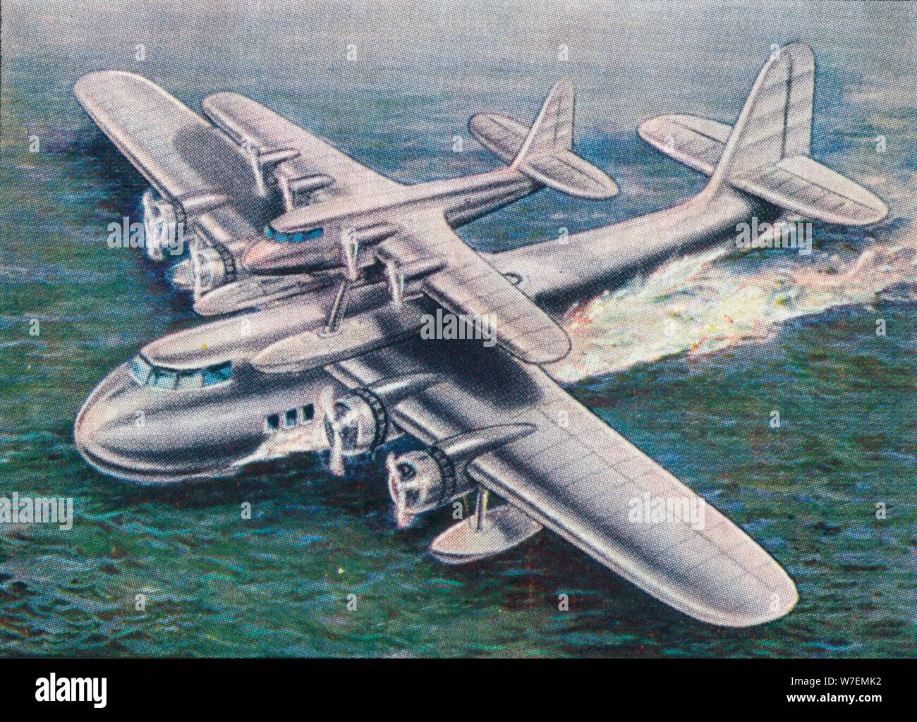The Short Mayo Composite aircraft, 1938. Artist: Unknown Stock Photo ...