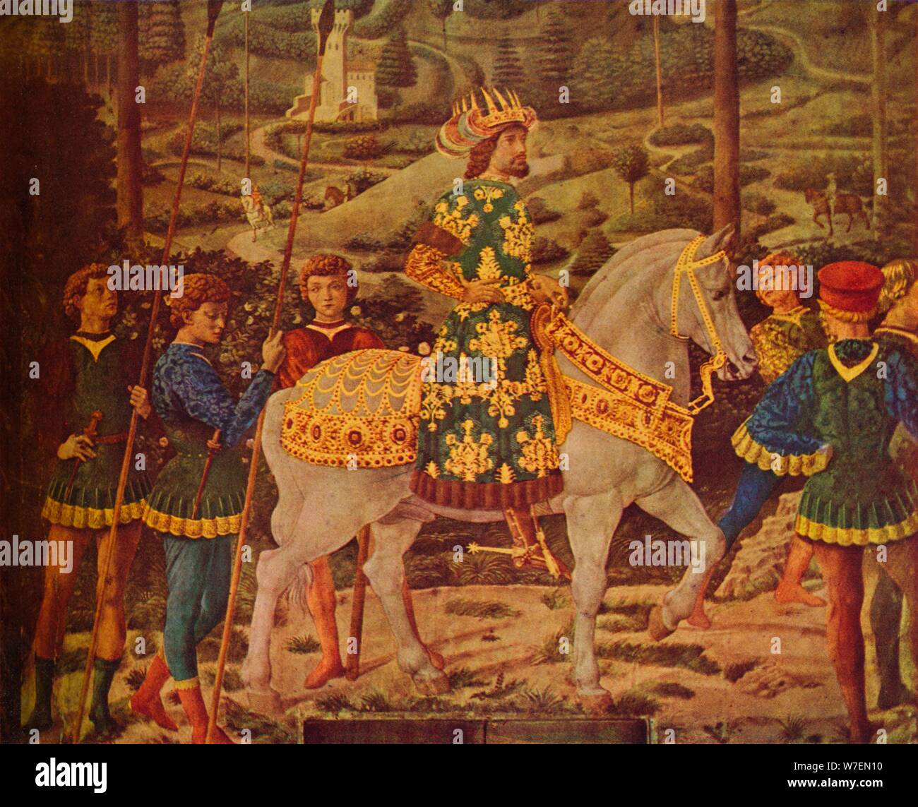'The Journey of the Magi', 1459-1461. Artist: Benozzo Gozzoli Stock ...