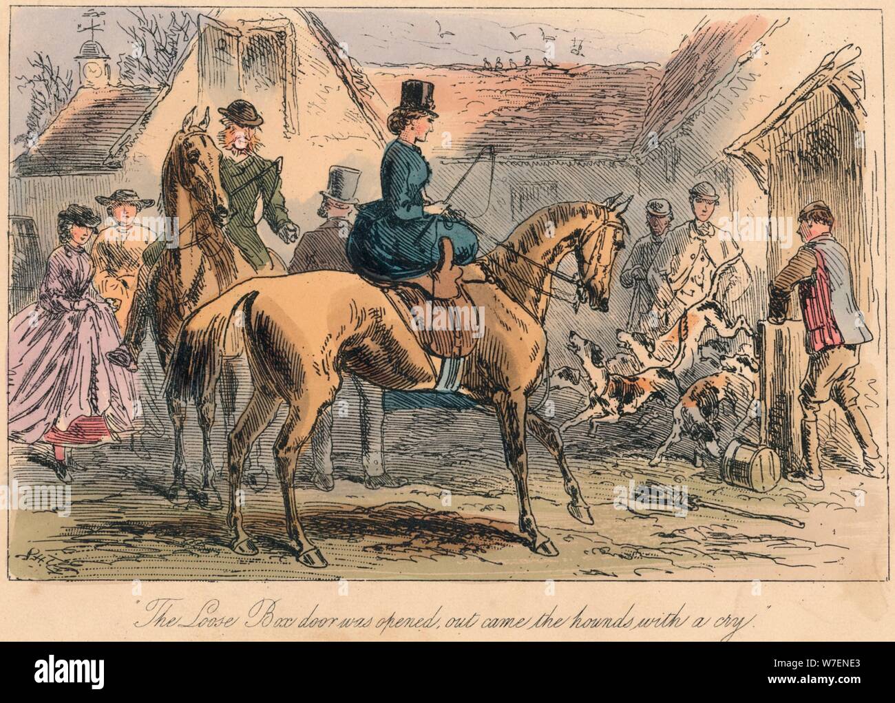 'The Love Box door was opened, out came the hounds with a cry', 1865 ...