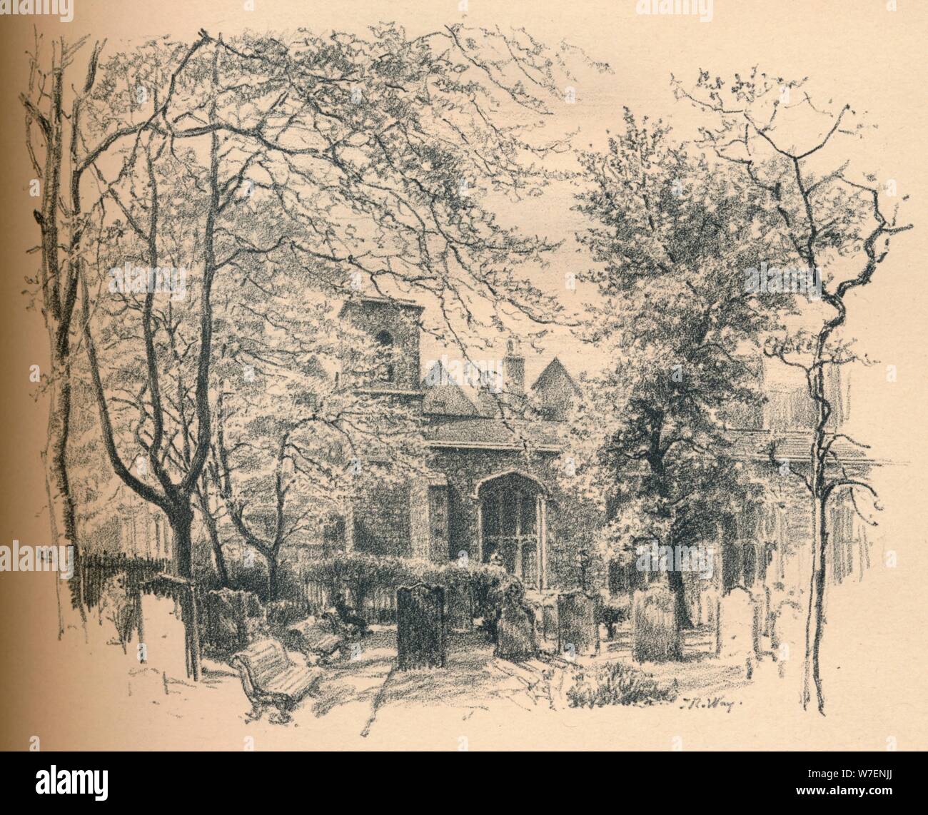 'The Royal Chapel, Savoy Palace', 1902. Artist: Thomas Robert Way Stock ...