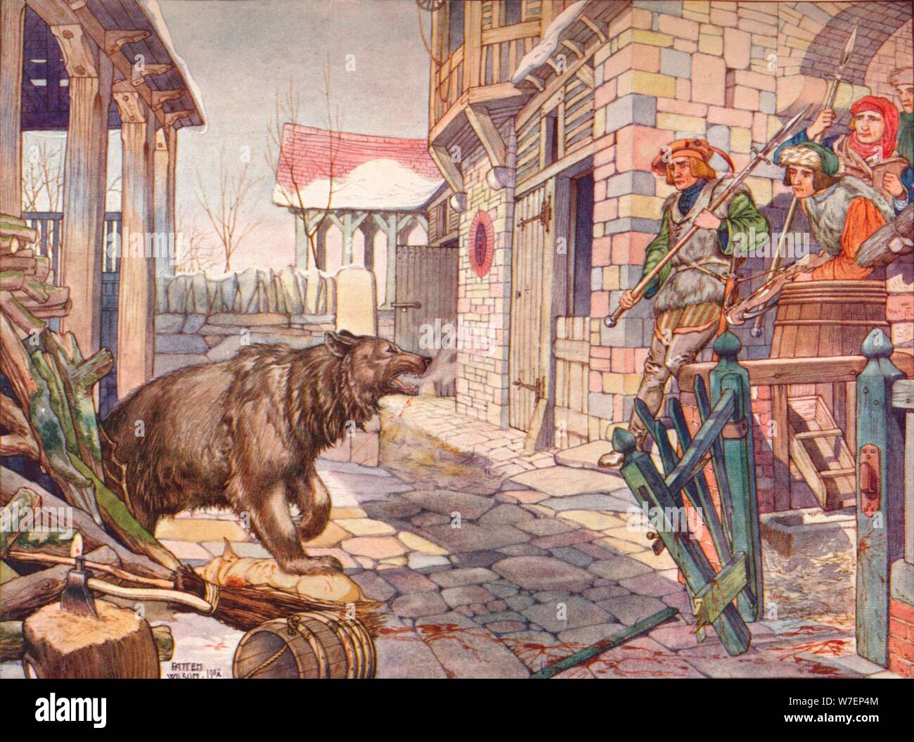 'The Unexpected Encounter', 1902. Artist: Patten Wilson Stock Photo - Alamy