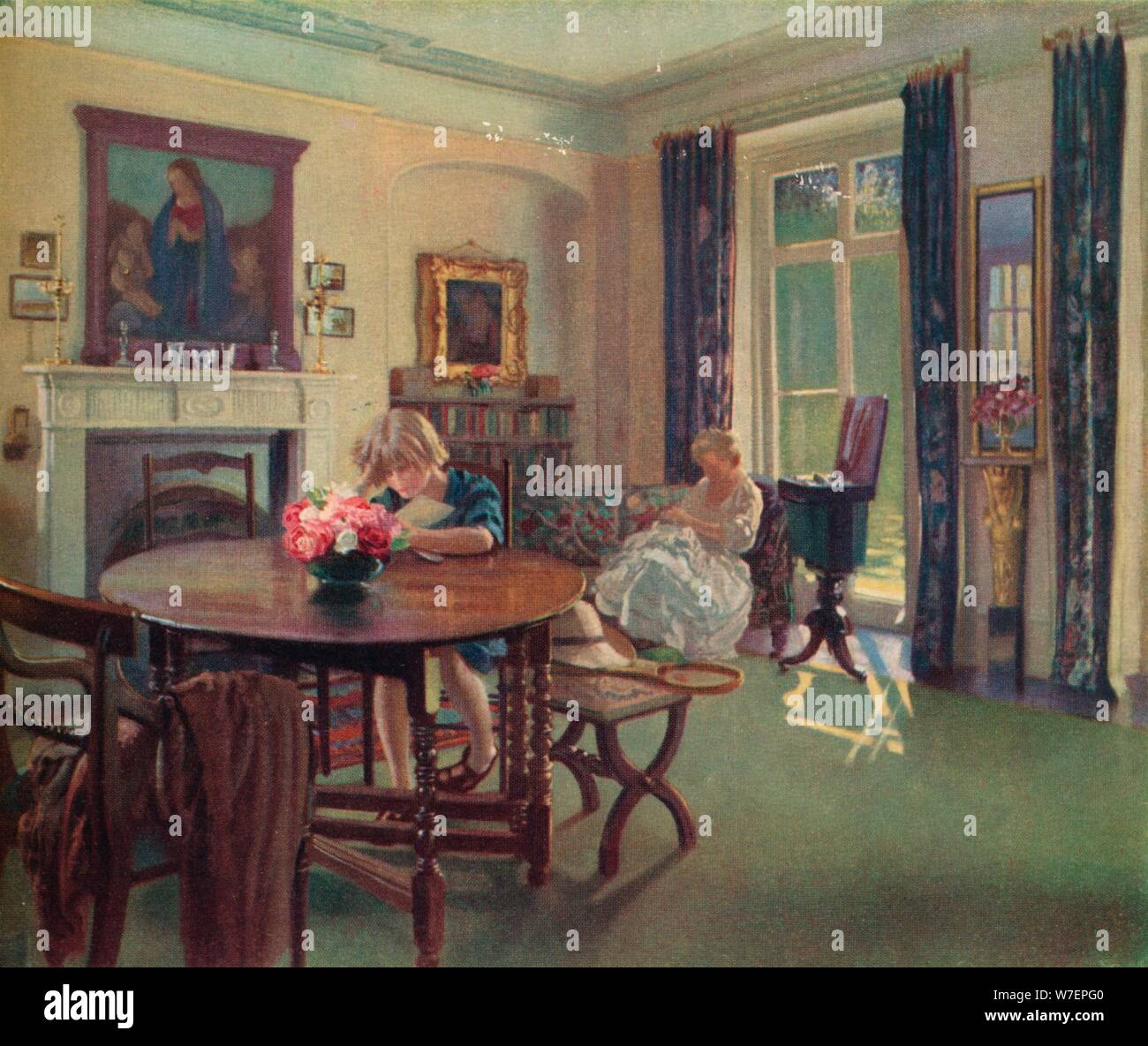 'A June Interior', c1923. Artist: Louis Ginnett Stock Photo - Alamy