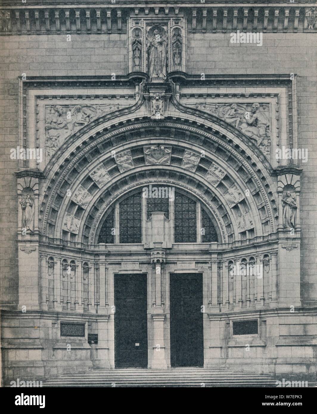 'Main Entrance, Victoria and Albert Museum, With Sculpture by Alfred ...