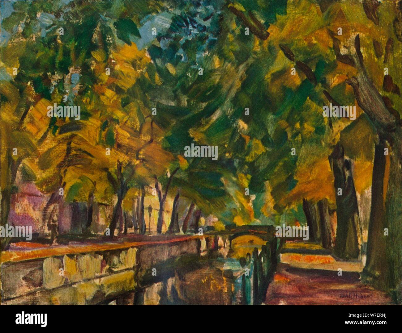 'Canal at Potsdam', c1926. Artist: Ulrich Hubner Stock Photo - Alamy