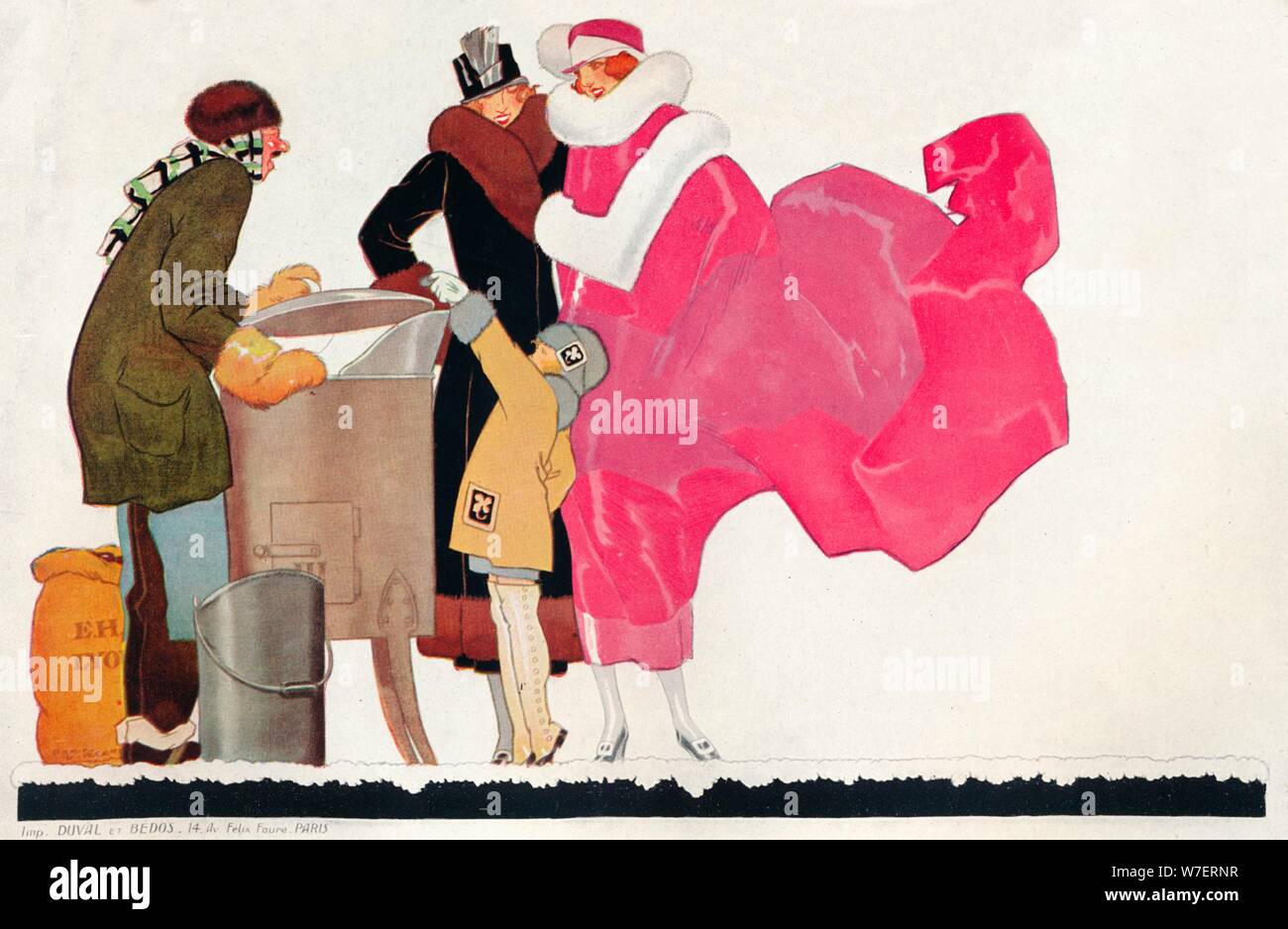 'Poster design Au Bon Marche', c1923. Artist: René Vincent Stock Photo ...