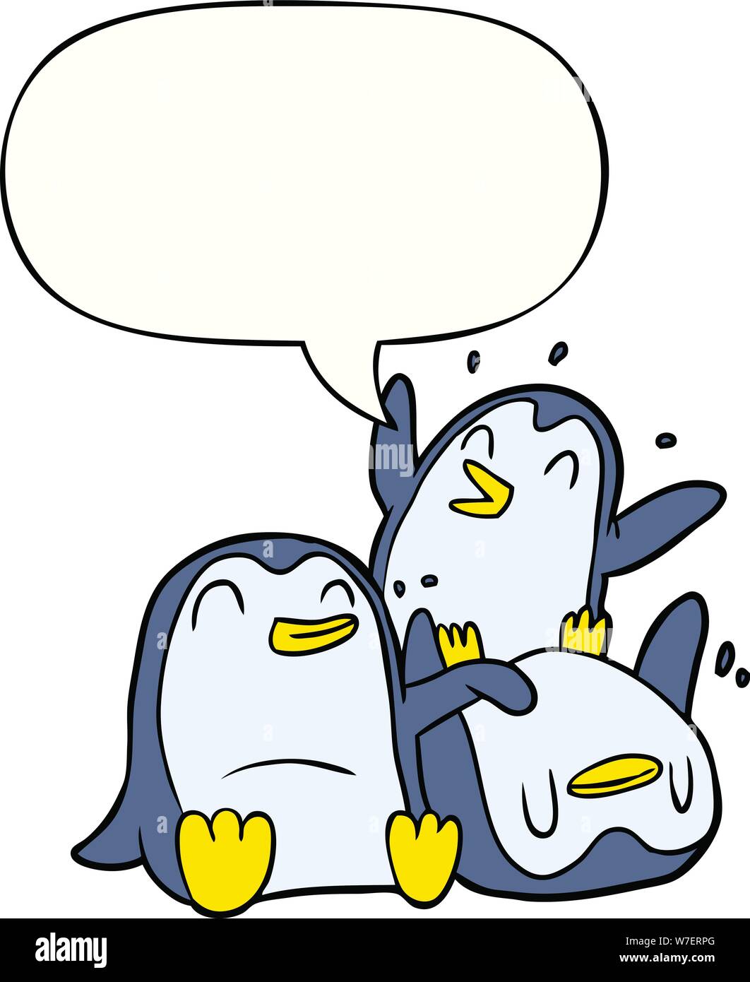 Talking penguins Stock Vector Images - Alamy