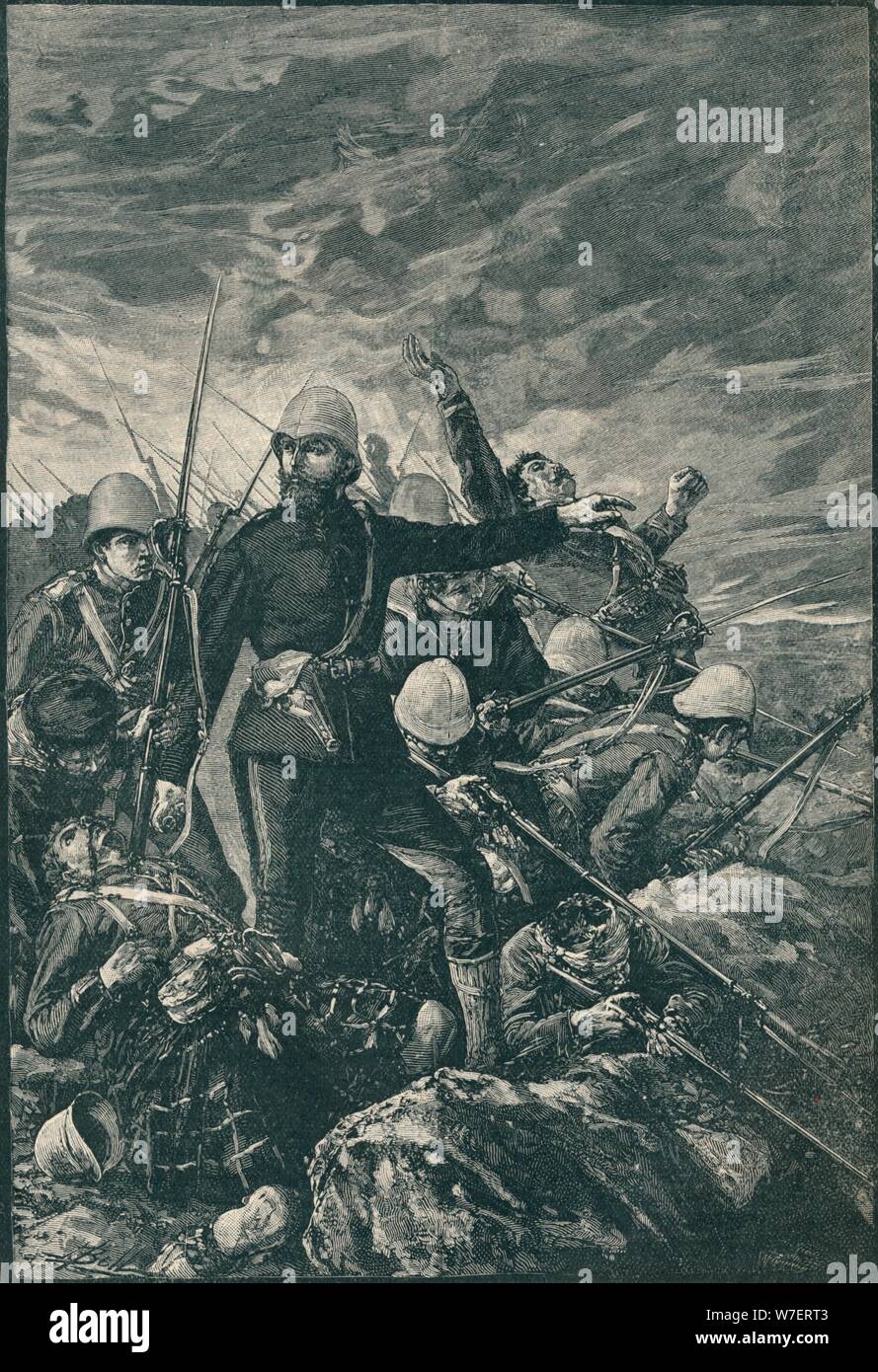 'Sir George Colley at Majuba Hill', 1906. Artist: Unknown Stock Photo ...