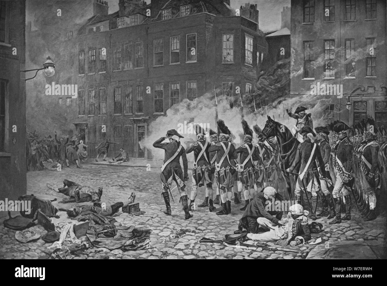 London riots rioting Black and White Stock Photos & Images - Alamy