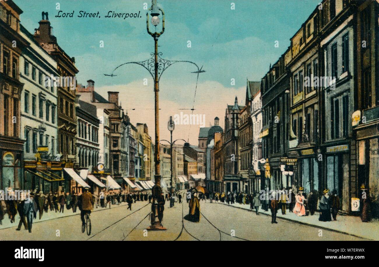 Lord Street, Liverpool, c1910. Artist: Unknown Stock Photo - Alamy