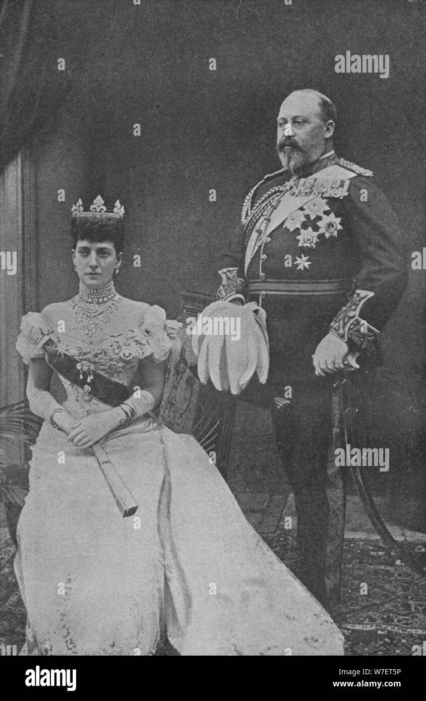 King Edward VII and Queen Alexandra, c1902 (1909). Artist: Gunn ...