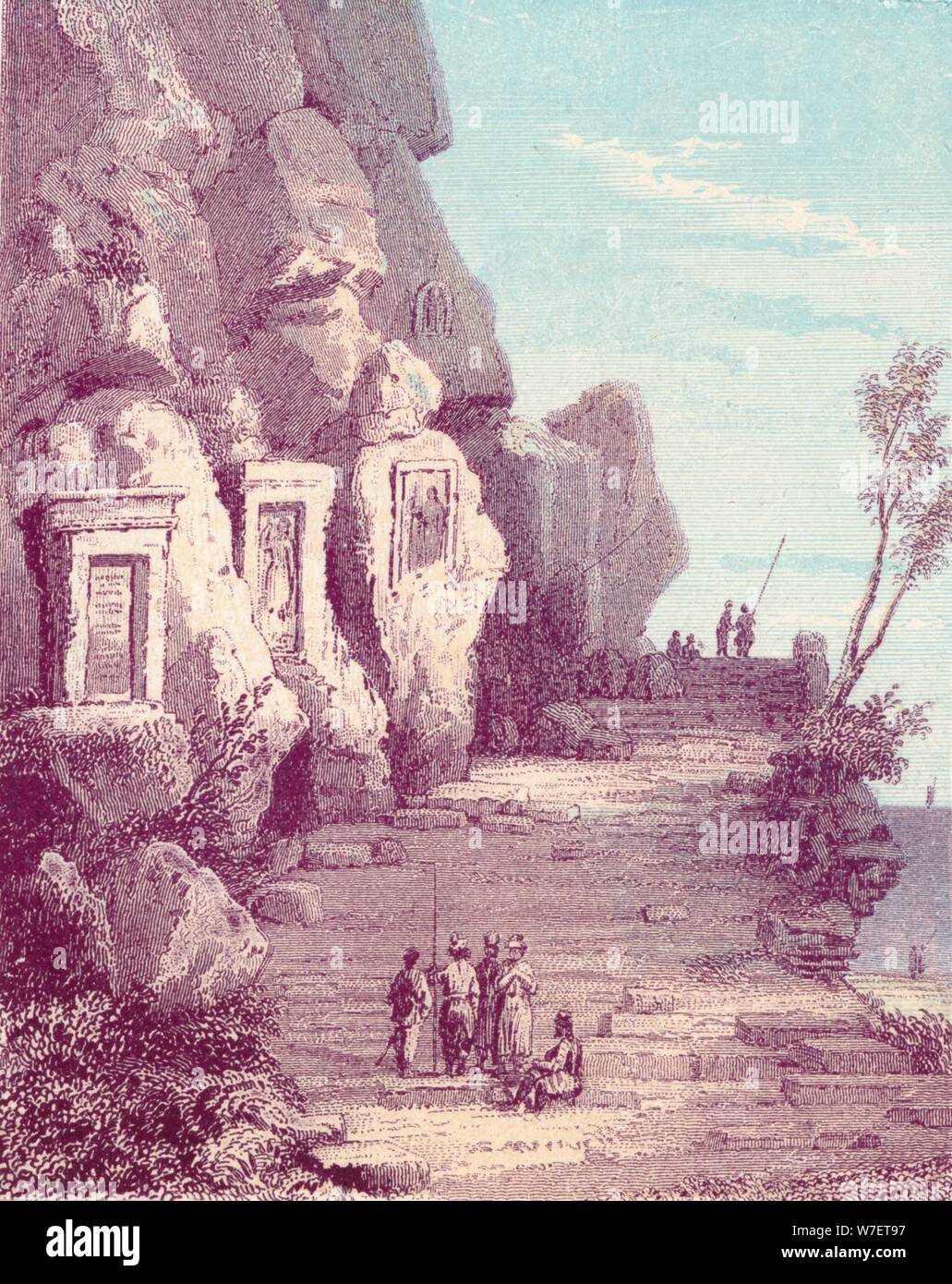 'Assyrian Sculpture at the Nahr El Kelb or Dog River', c19th century ...