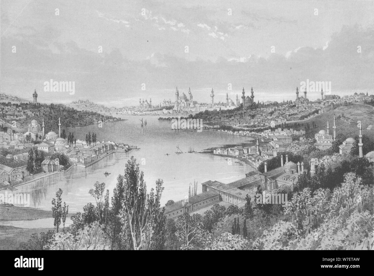 Lithograph constantinople hi-res stock photography and images - Alamy
