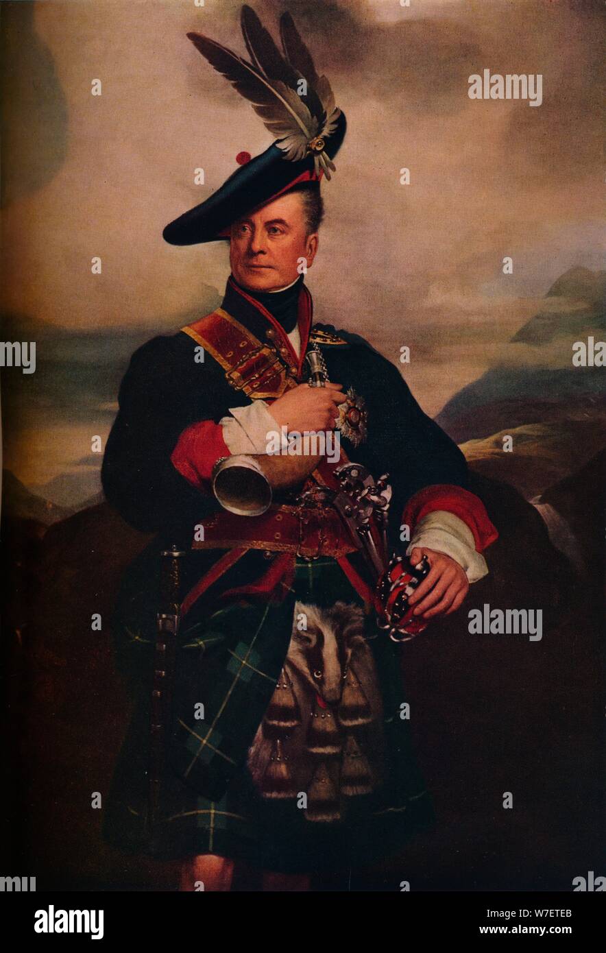 The Cock of the North: George, Fifth Duke of Gordon', c1812. Artist ...