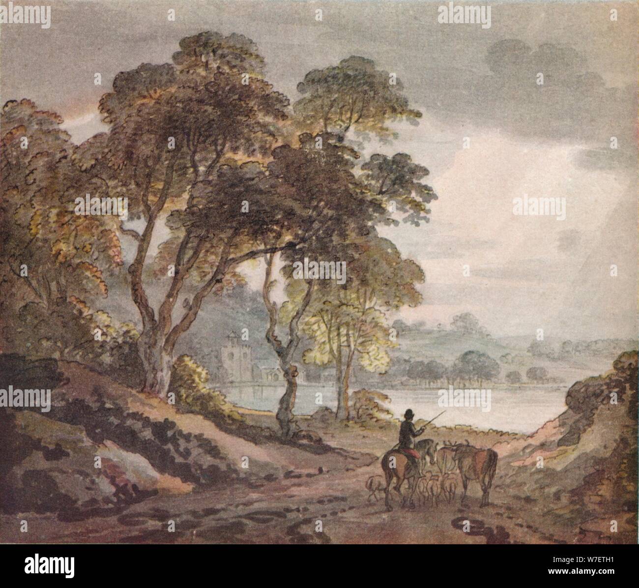 'Landscape', c1780. Artist: Paul Sandby Stock Photo - Alamy