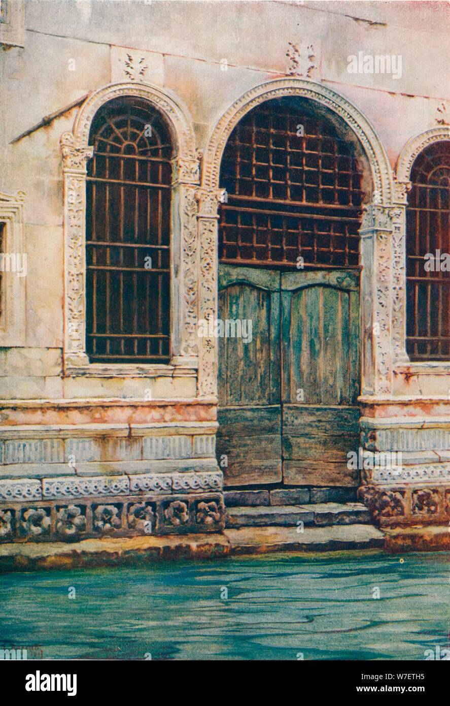 'A Renaissance Doorway, Venice', c1903. Artist: Reginald Barratt Stock ...