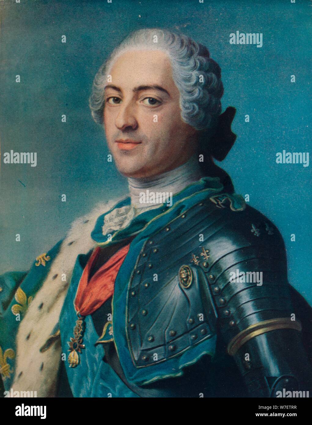 'Louis XV', 1748. Artist: Maurice-Quentin de La Tour Stock Photo - Alamy