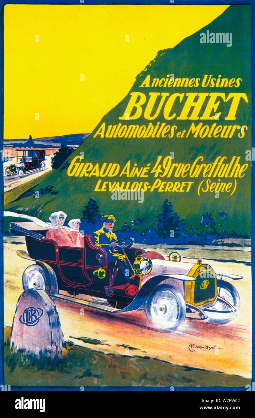 French car advertising poster hi-res stock photography and images - Alamy